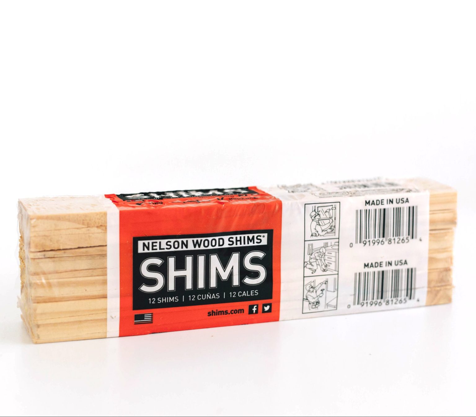 DIY Bundle – 8 Inch Wood Shims – Nelson Wood Shims