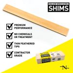 Contractor Grade Bundle – 12 Inch Beddar Wood Shims – Nelson Wood Shims