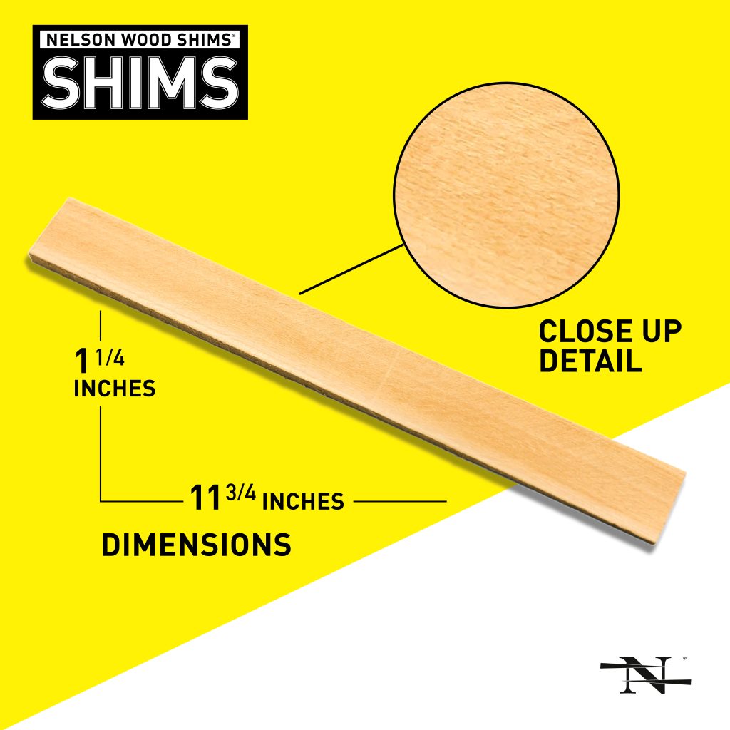 Contractor Grade Bundle – 12 Inch Beddar Wood Shims – Nelson Wood Shims