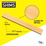 Contractor Grade Bundle – 12 Inch Beddar Wood Shims – Nelson Wood Shims