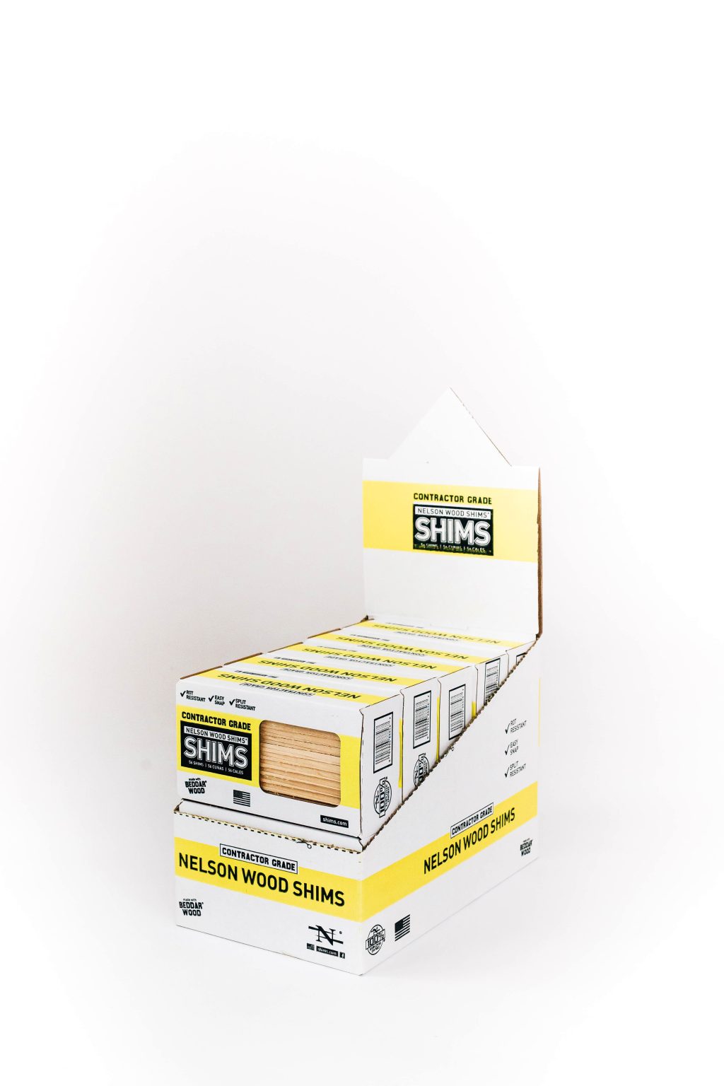 Contractor Grade Carton 56 Count – 8 Inch Beddar Wood Shims – Nelson ...