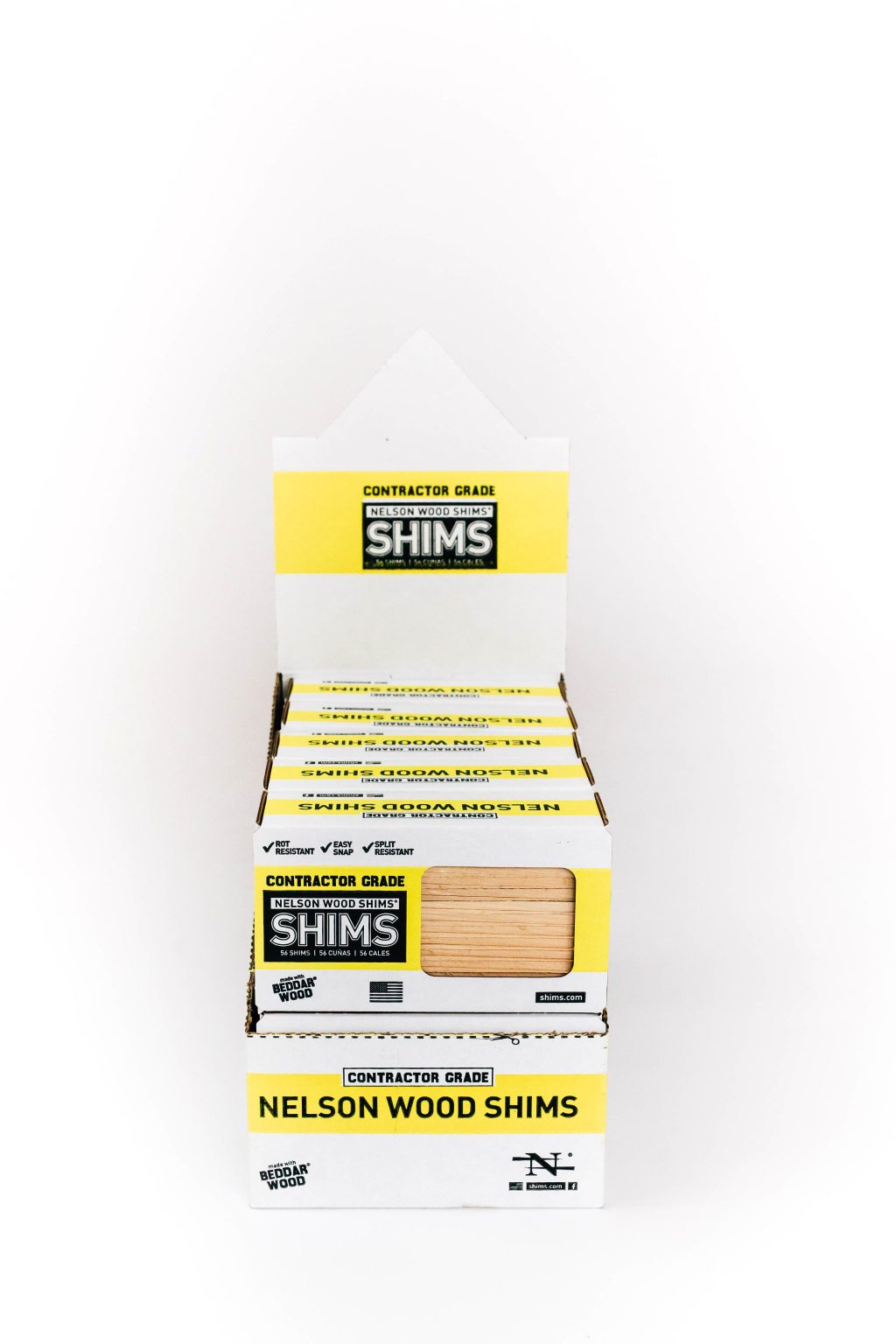 Contractor Grade Carton 56 Count – 8 Inch Beddar Wood Shims – Nelson ...