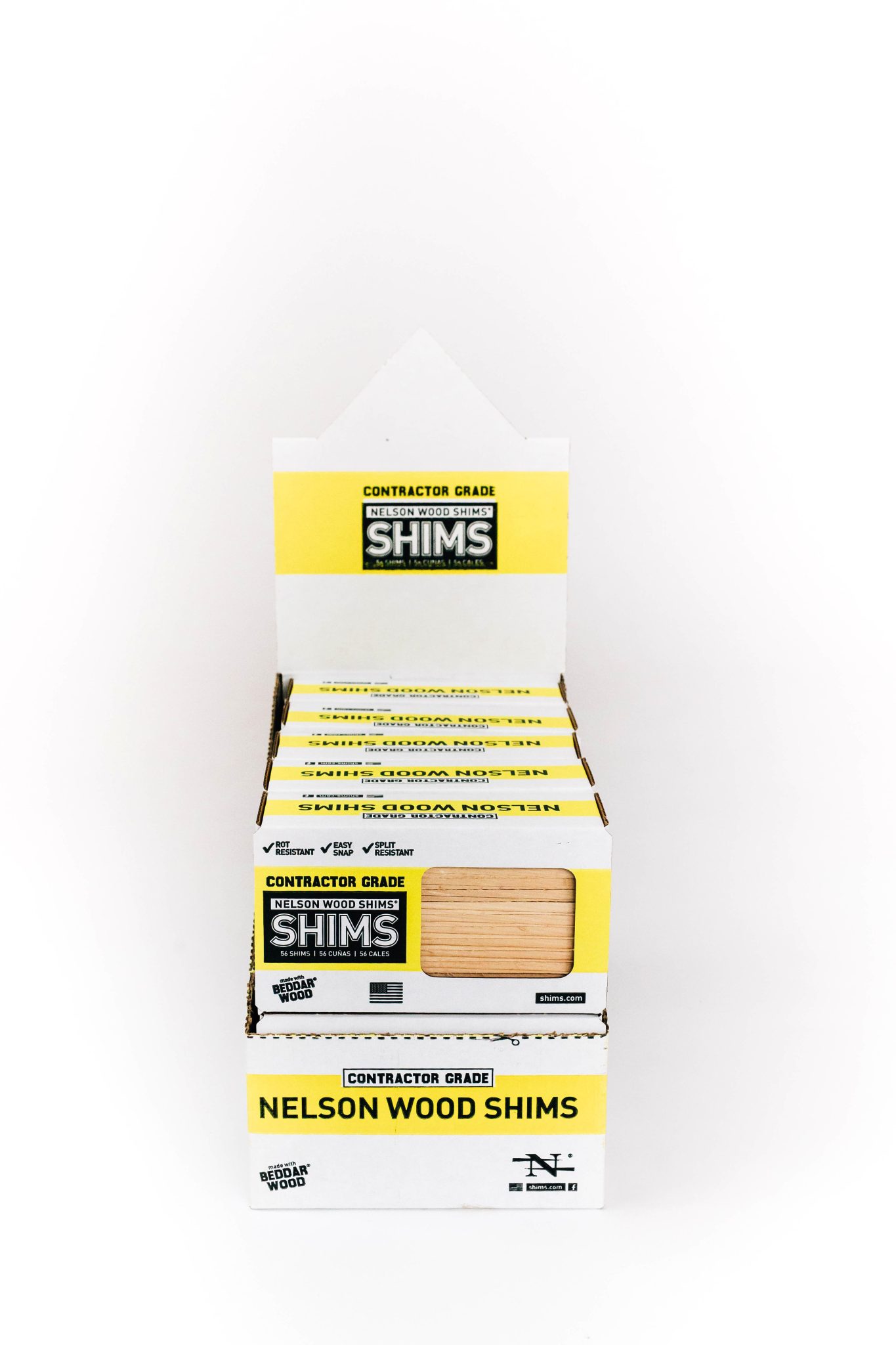 Contractor Grade Carton 56 Count – 8 Inch Beddar Wood Shims – Nelson ...